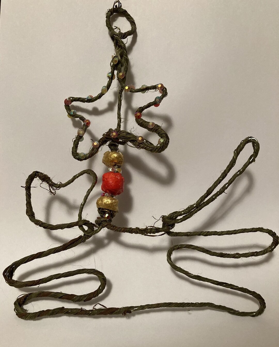 Christmas Wired Cats: Star Cat #1, Wire Cat Sculpture Mobile With Beads ...