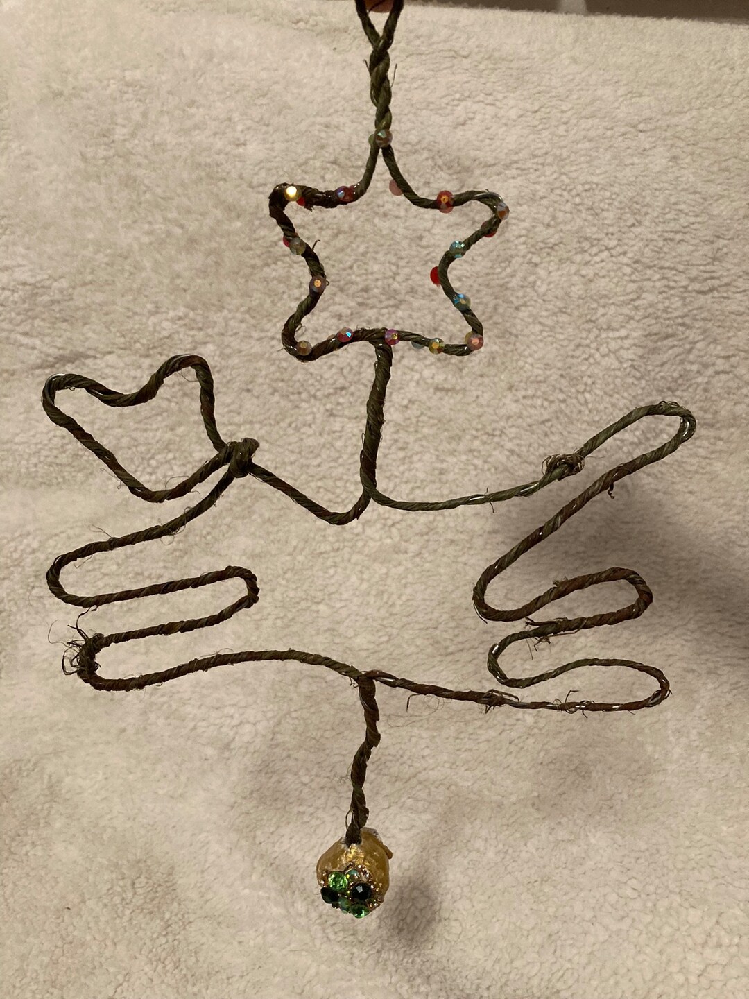 Christmas Wired Cats: Star Cat #1, Wire Cat Sculpture Mobile With Beads ...