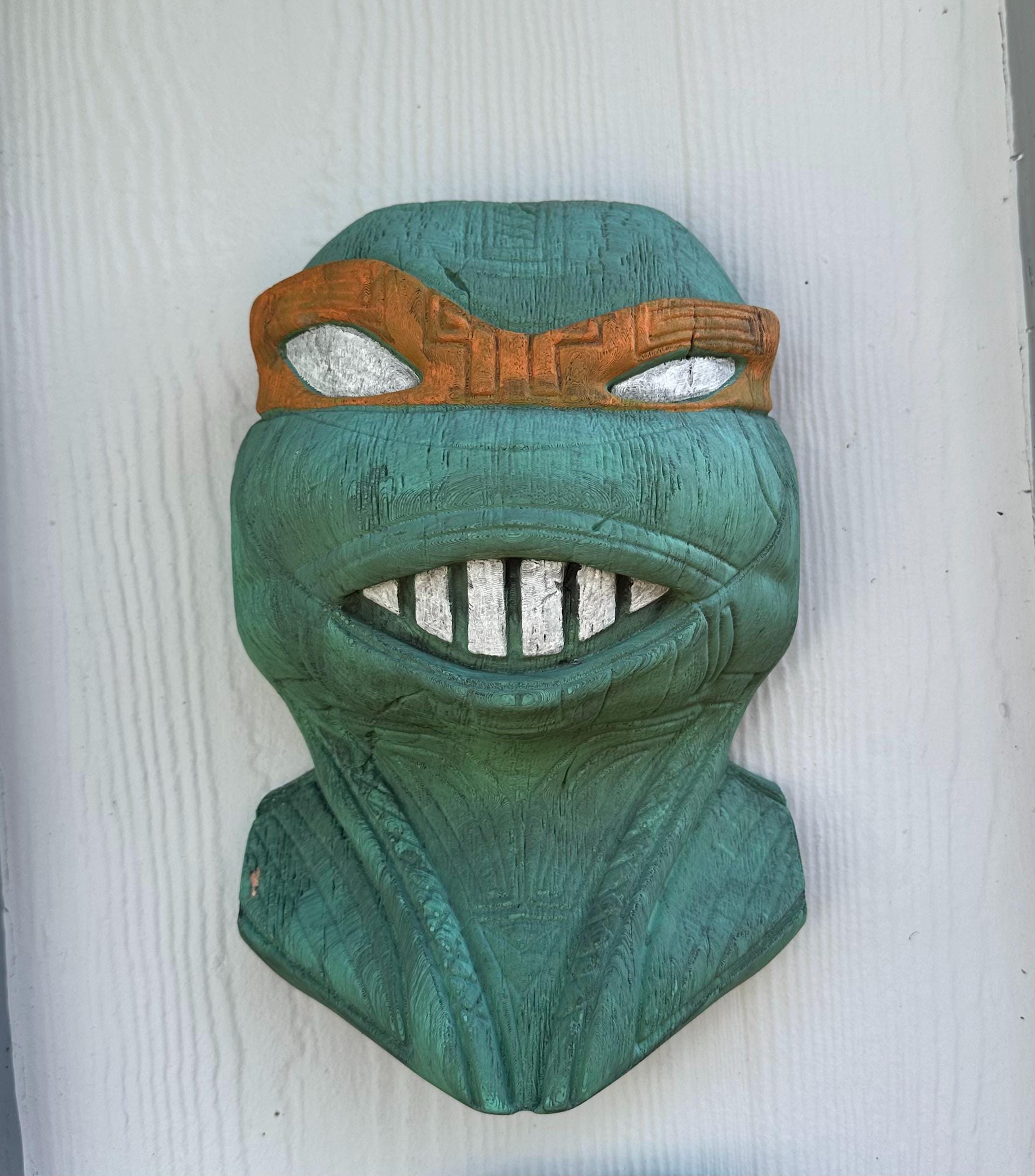 Large Teenage Mutant Ninja Turtles Hand Painted Tiki Faces - Etsy