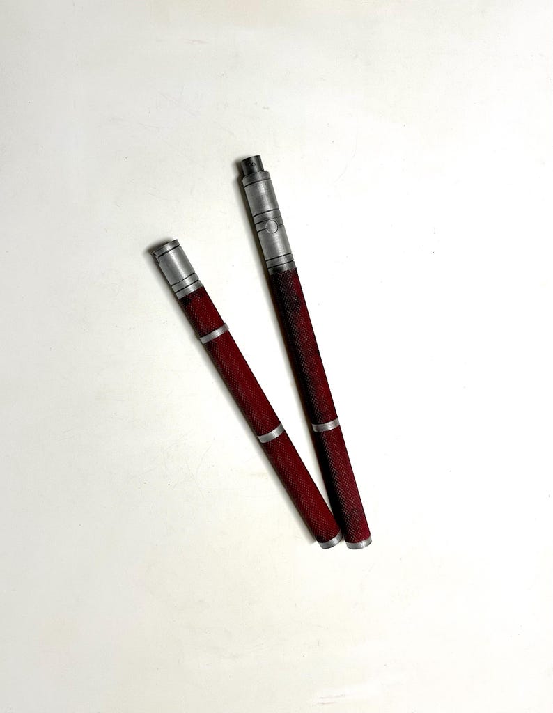 3D Printed Daredevil Billy Clubs Baton Sticks Props Painted and ...