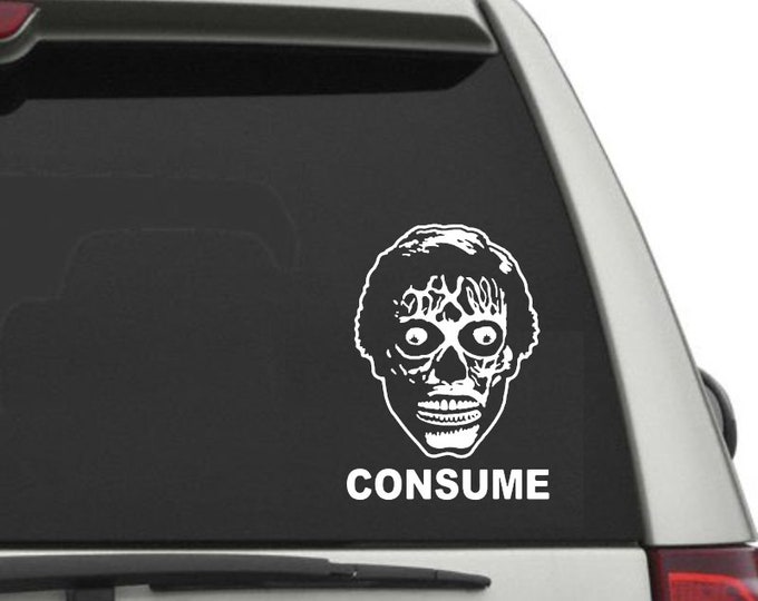 They Live STICKER Vinyl HORROR / Sci-fi John Carpenter Roddy Piper Cult ...