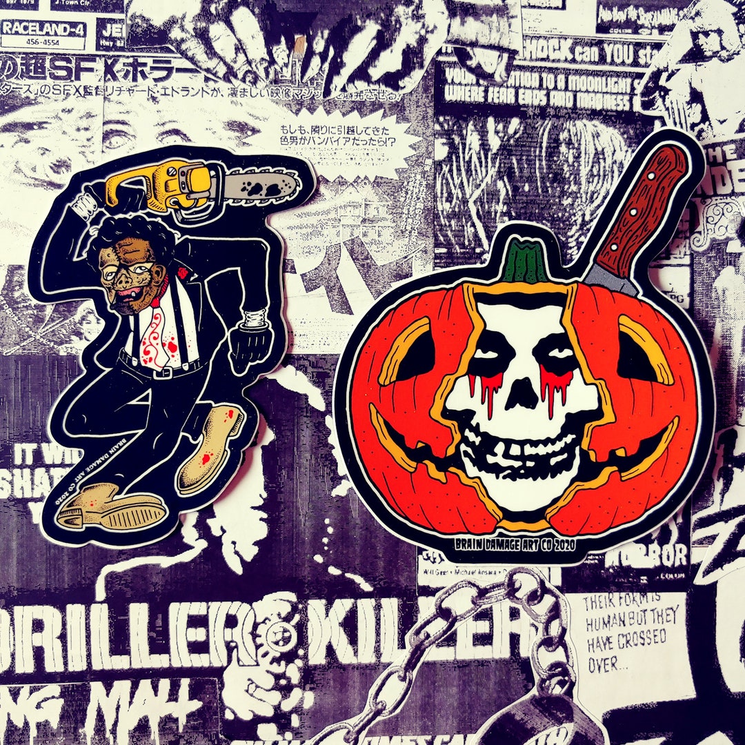 Horror Punk Mashup Sticker 2 Pack - Etsy