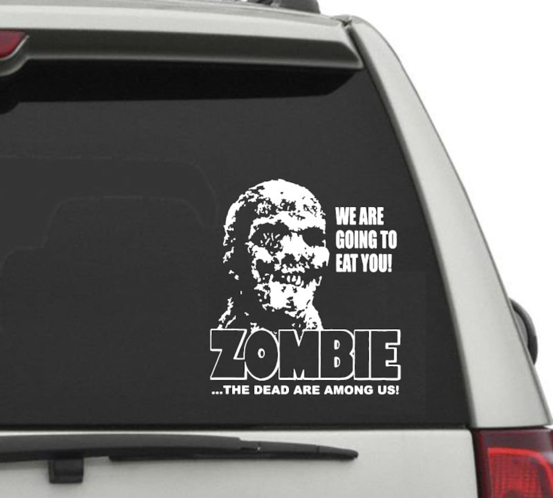 Zombie Vinyl Decal - Etsy