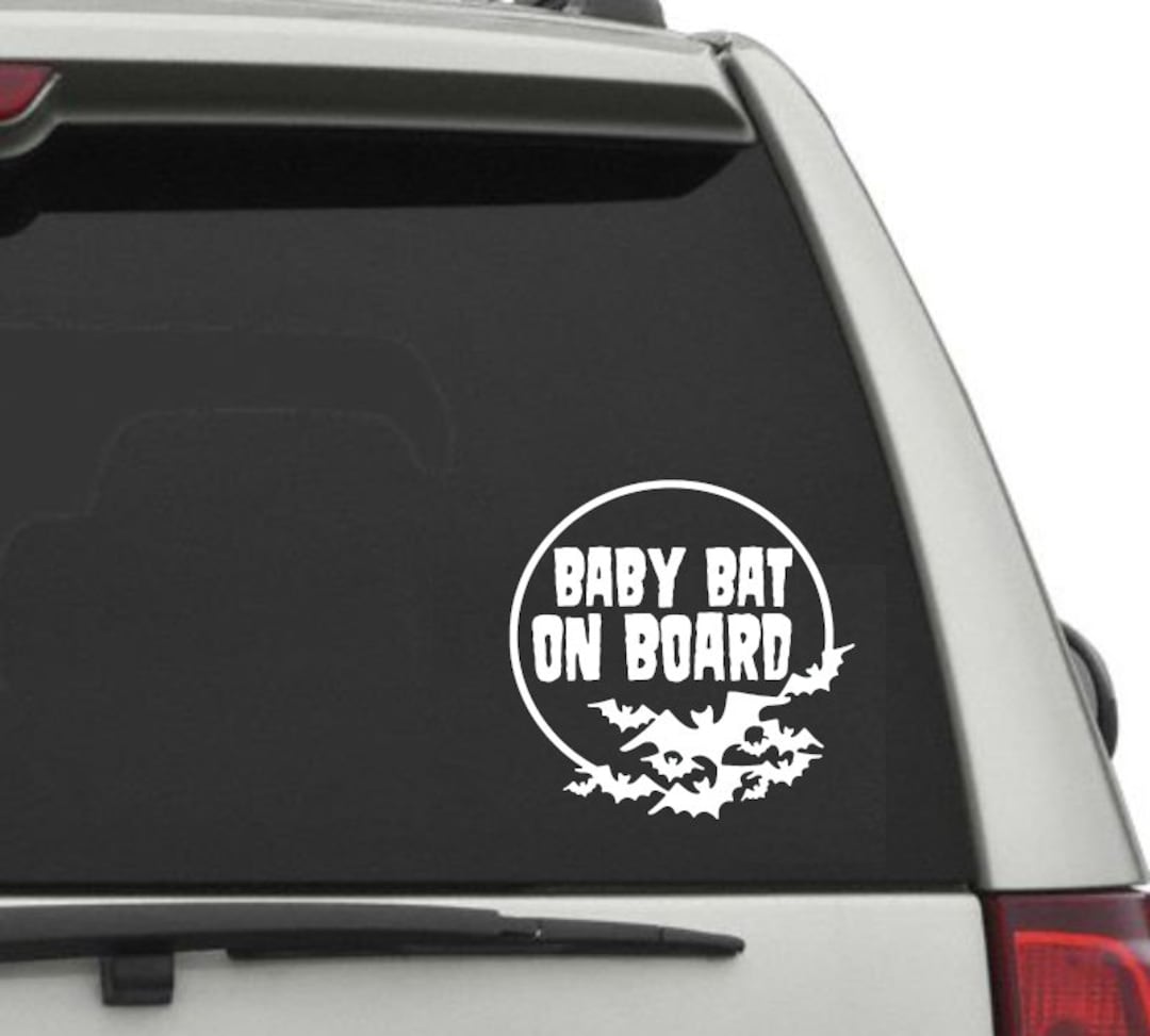 Baby Bat on Board Vinyl Decal - Etsy