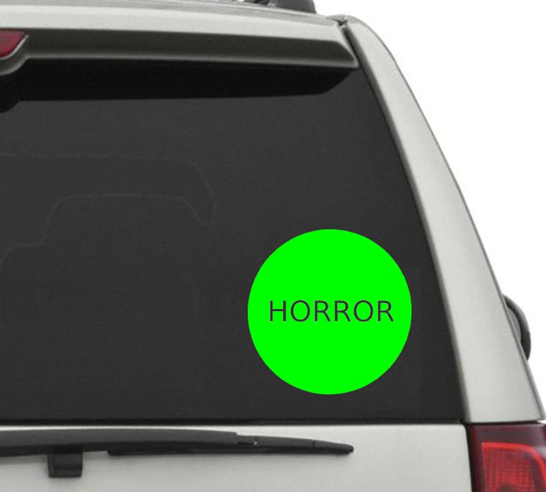 Horror "vhs Rental Sticker" Vinyl Decal - Etsy