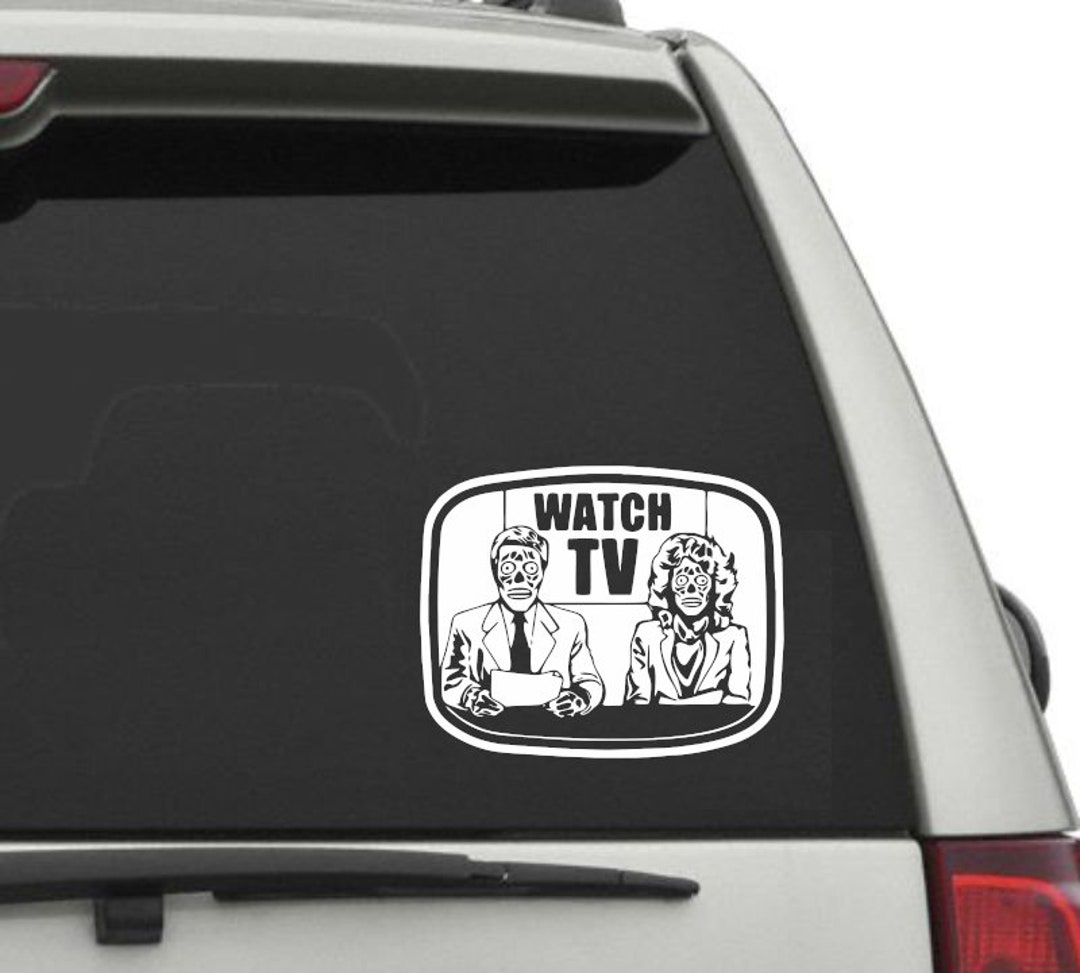 Watch TV Vinyl Decal - Etsy