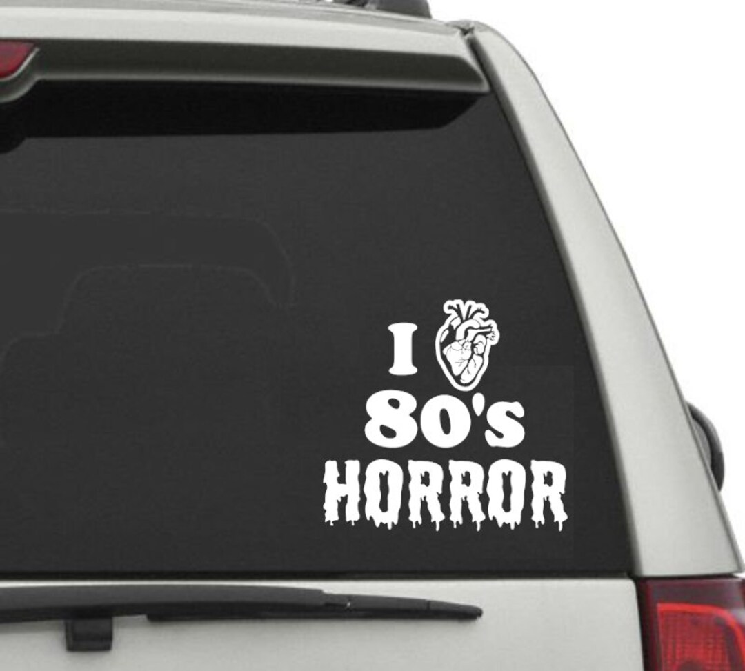 I Love 80s Horror Vinyl Decal - Etsy