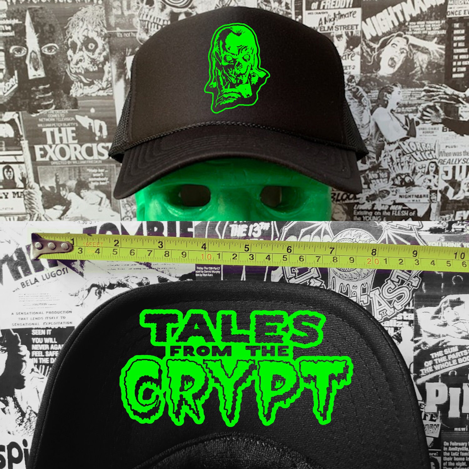 Crypt Logo Flip Bill Trucker Hat - Etsy