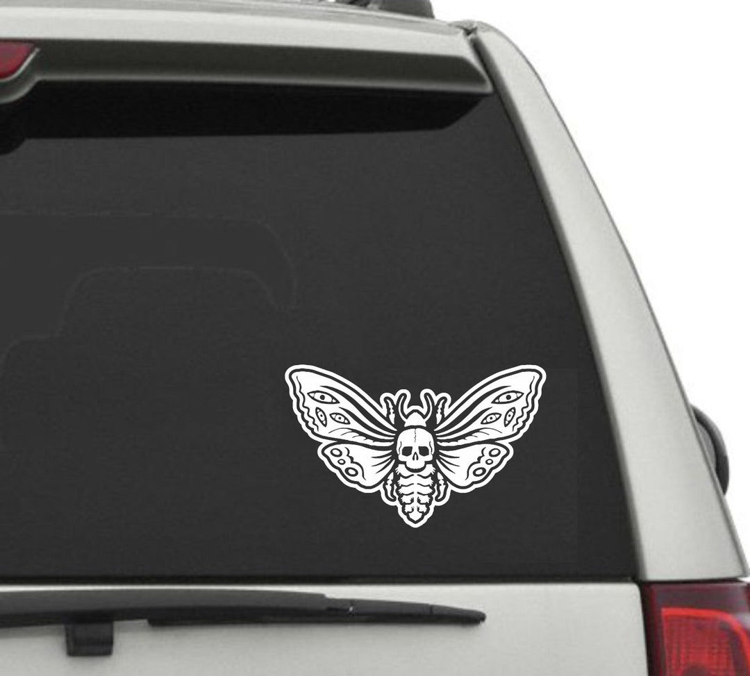 Deaths Head Moth Vinyl Decal - Etsy