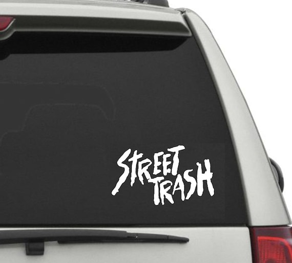 Bumper Stickers Paper Street Trash Logo Vinyl Sticker etna.com.pe