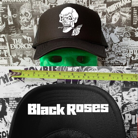 Black Roses Flip Bill Trucker Hat | Etsy