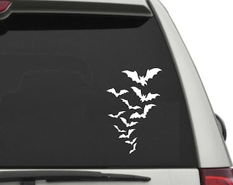 Skull With Crossed Bats Vinyl Decal Sticker, Truck Decal, Laptop ...