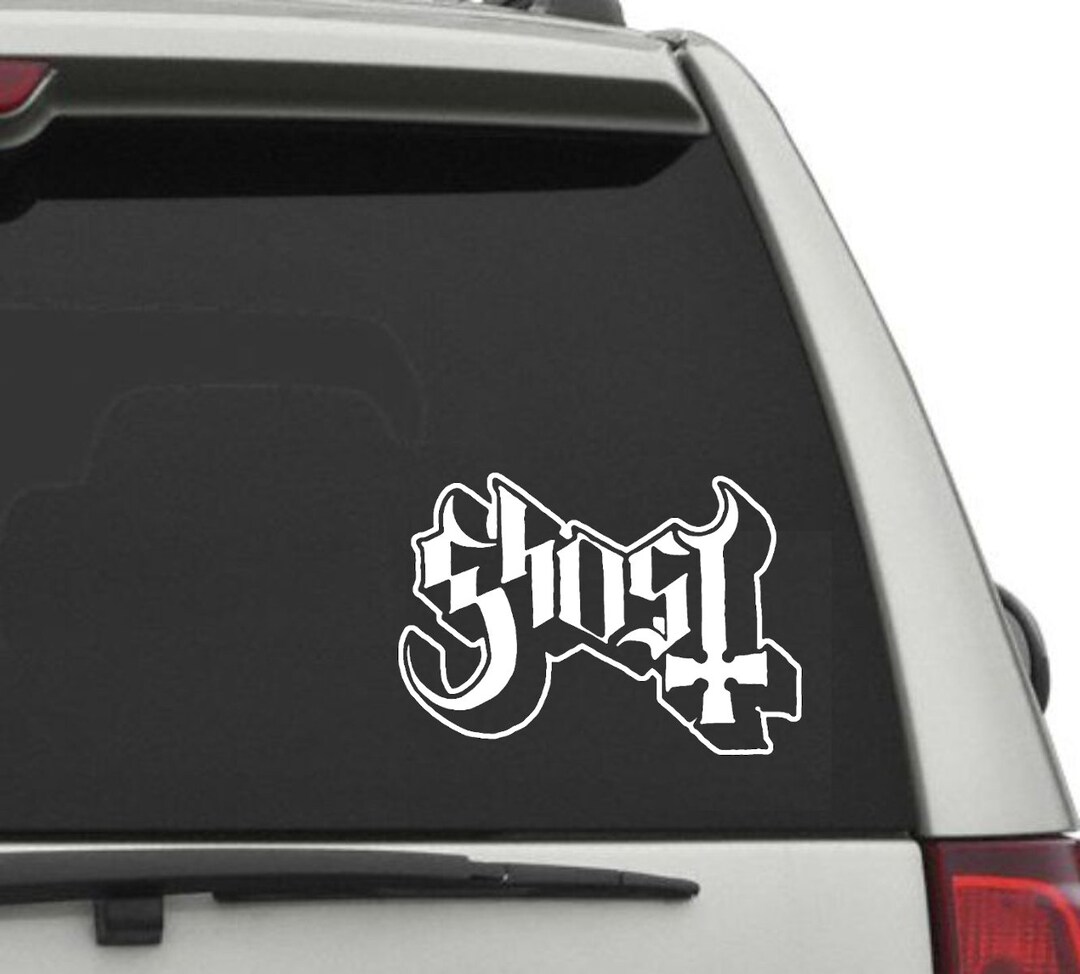 Ghost Logo Vinyl Decal - Etsy