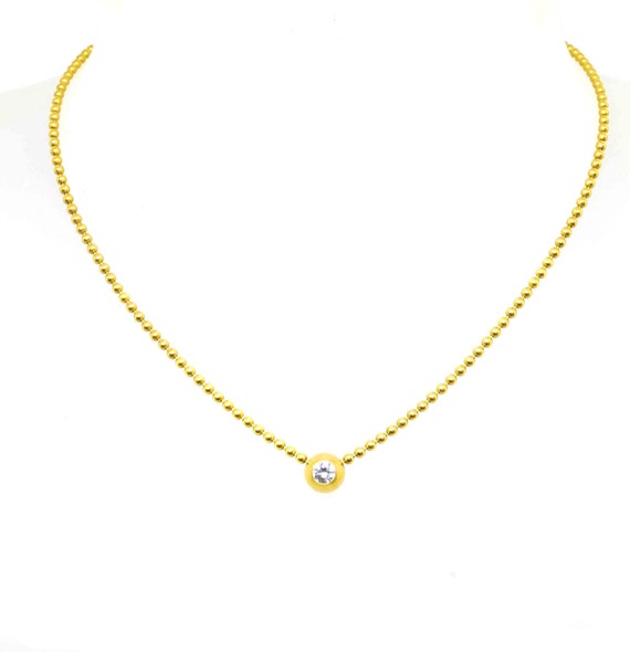 Cartier Diamond Draperie De Decolette Bead Necklace Etsy
