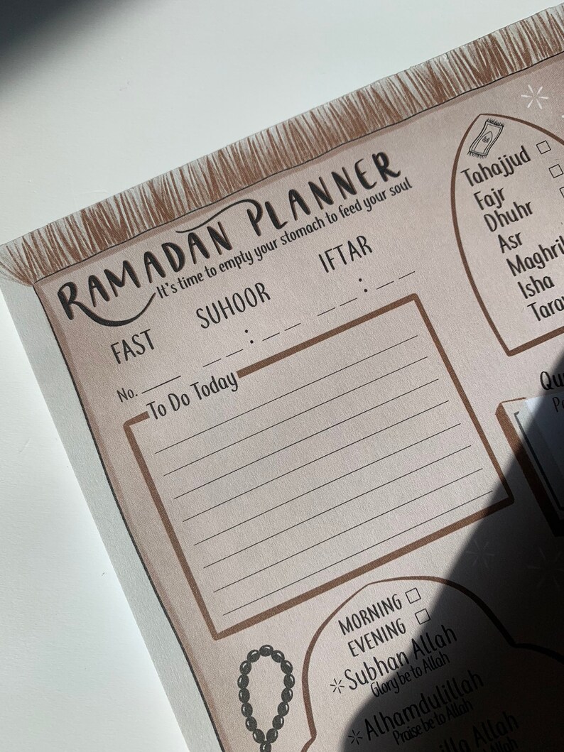 Ramadan Planner A5 50 Pages Islamic Studies Muslim Stationery - Etsy