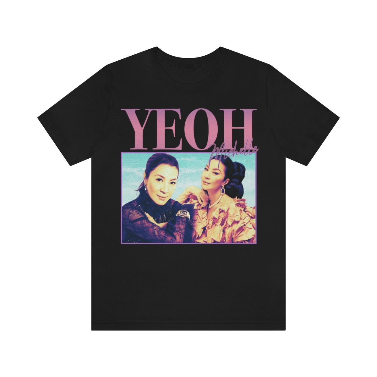 90's Retro Style T-shirt Michelle Yeoh - Etsy