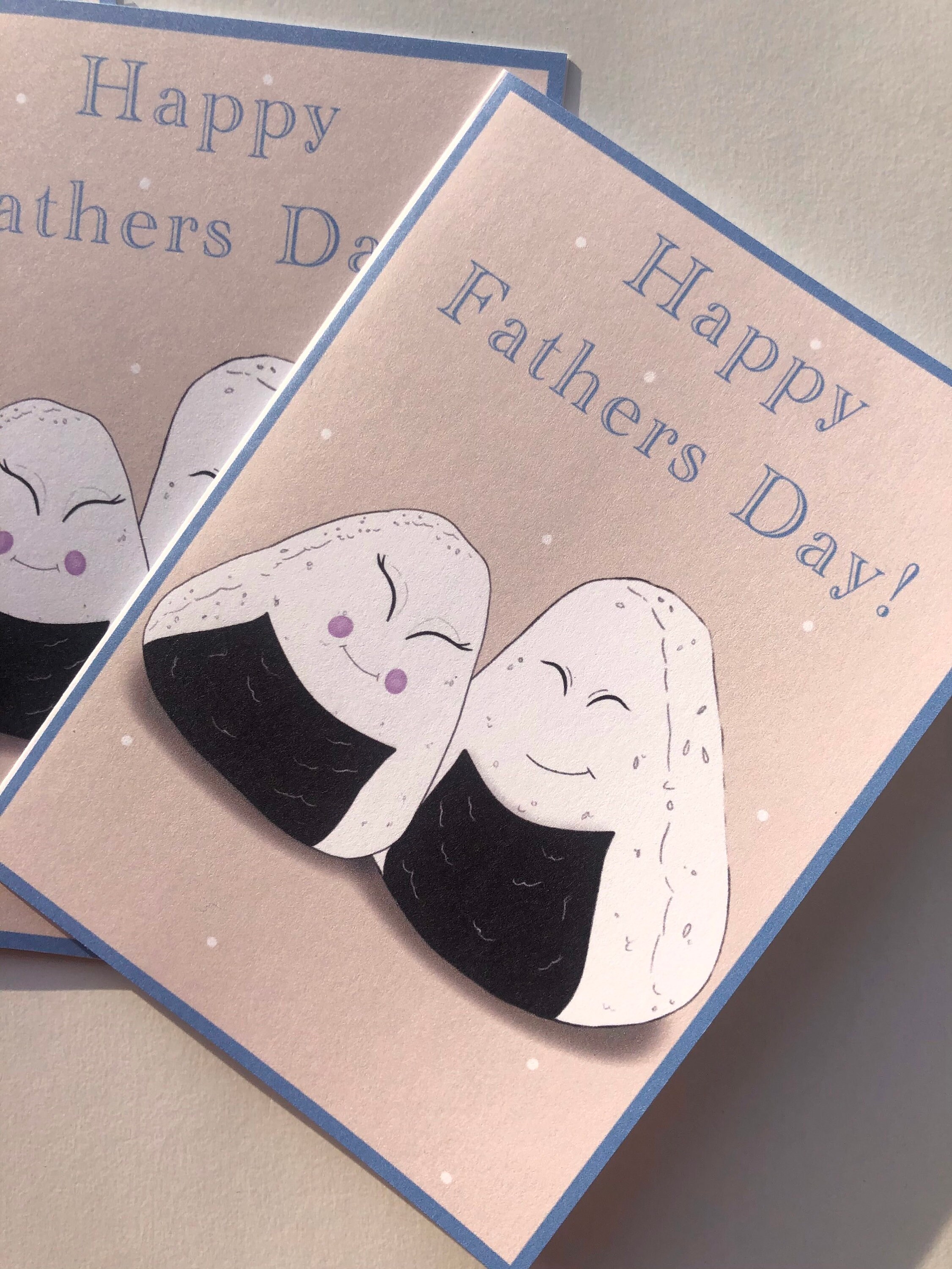 Happy Fathers Day Card, Personalized Greeting Cards, Rice Ball Mama ...