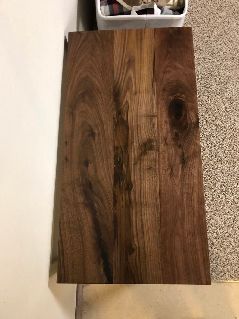 Modern Walnut Bench - Etsy