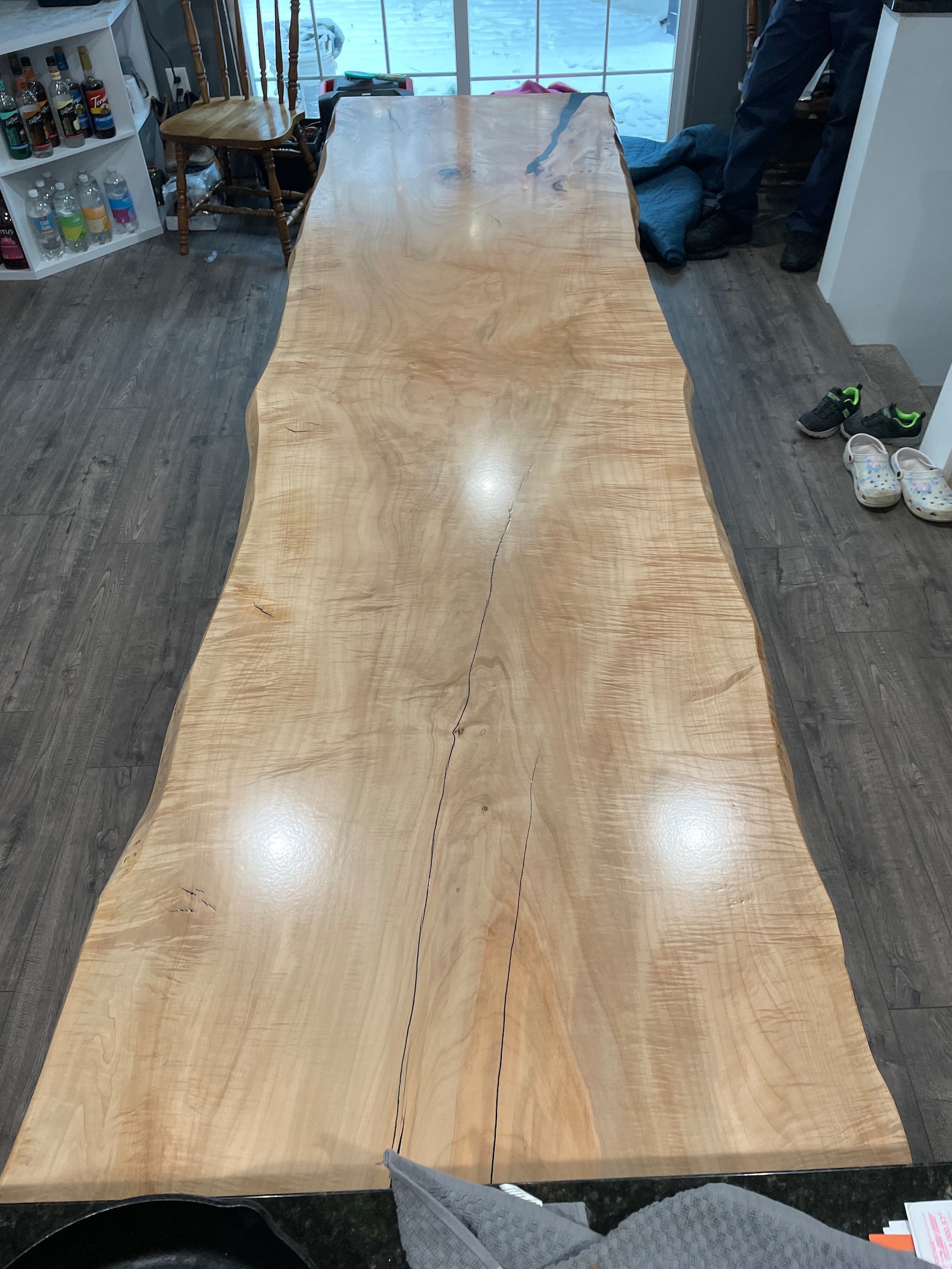 Live Edge Maple Dining Table - Etsy