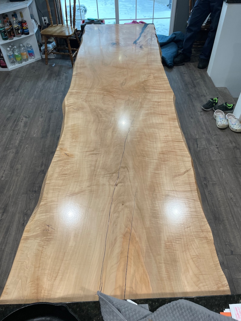 Live Edge Maple Dining Table - Etsy
