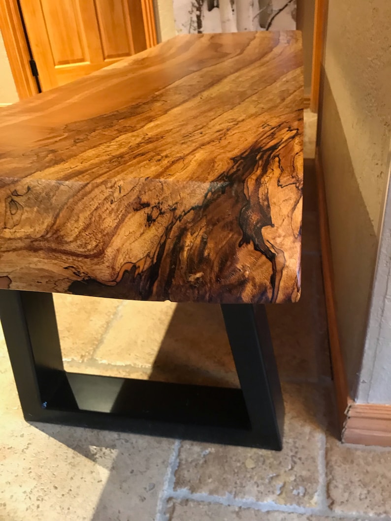 Live Edge Maple Bench - Etsy