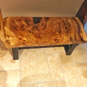 Live Edge Maple Bench - Etsy