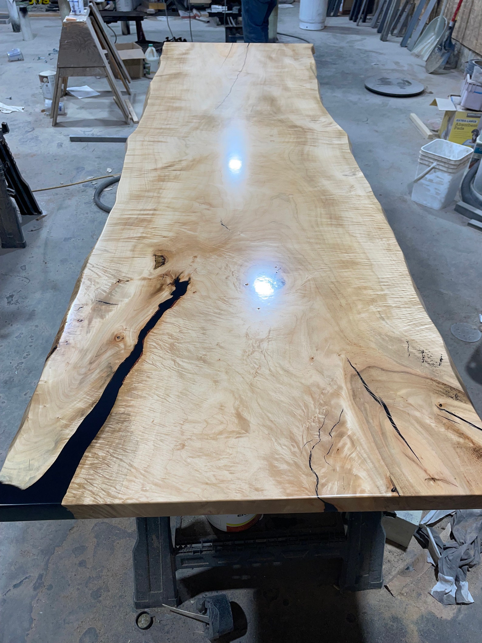 Live Edge Maple Dining Table - Etsy