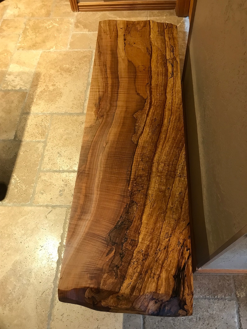 Live Edge Maple Bench - Etsy