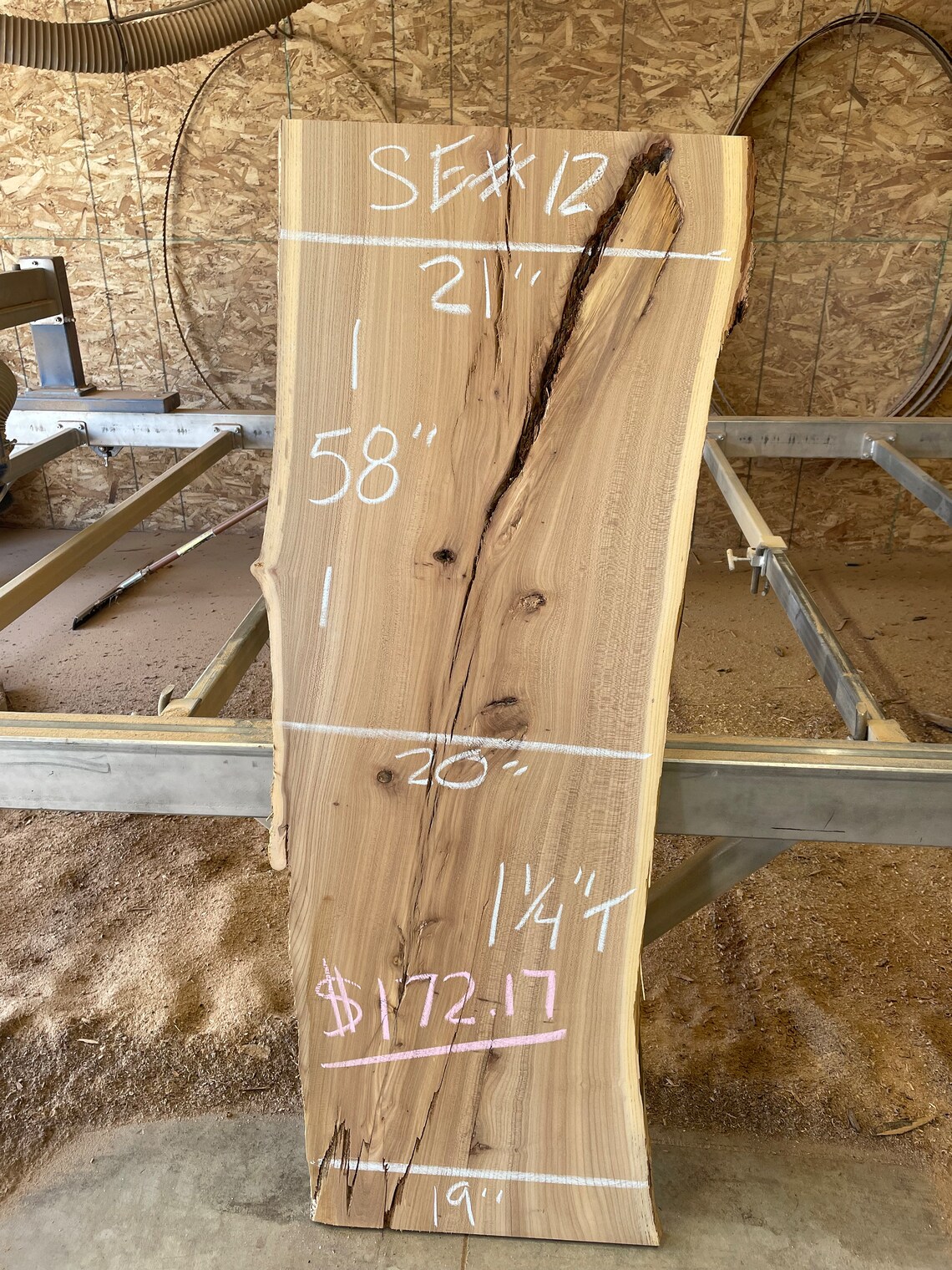 Siberian Elm Live Edge Slab 12 - Etsy