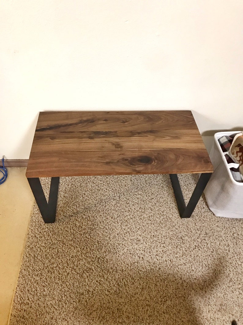 Modern Walnut Bench - Etsy