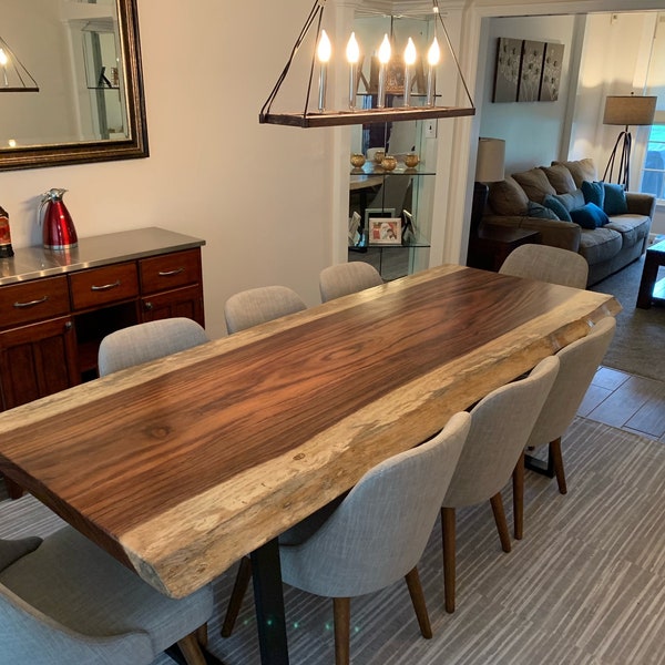 Live Edge Dining Table - Etsy