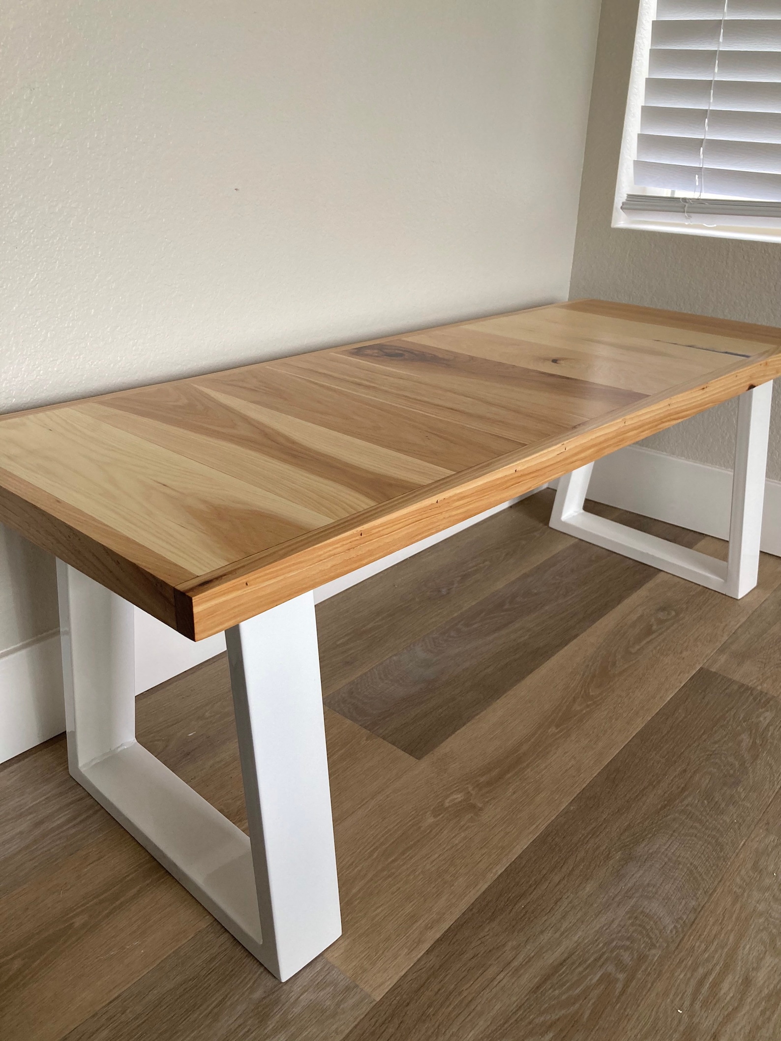 Hickory Farmhouse Bench - Etsy