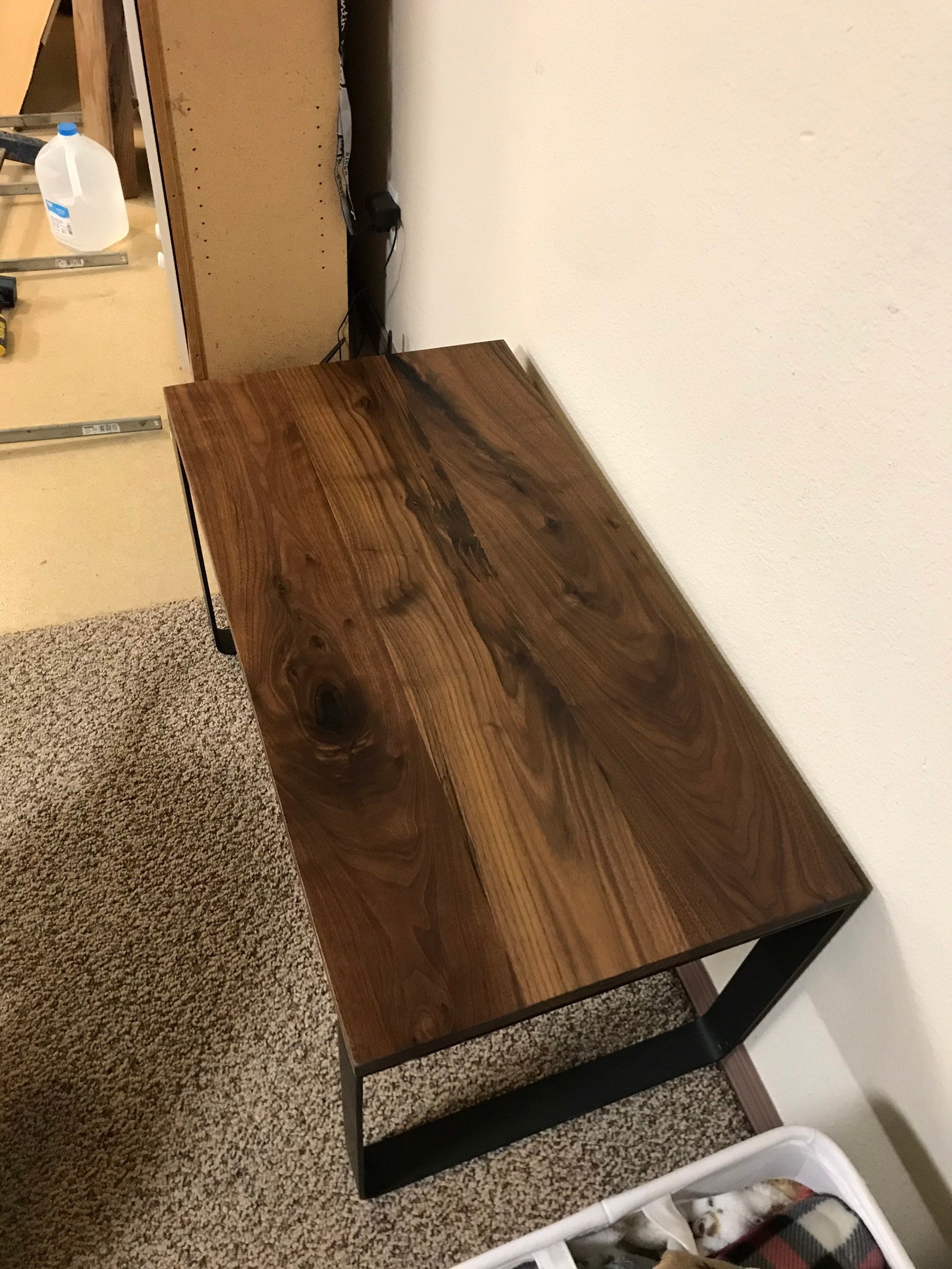 Modern Walnut Bench - Etsy