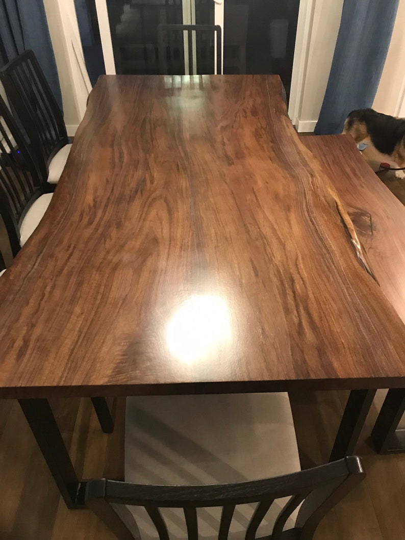 Live Edge Walnut Table - Etsy