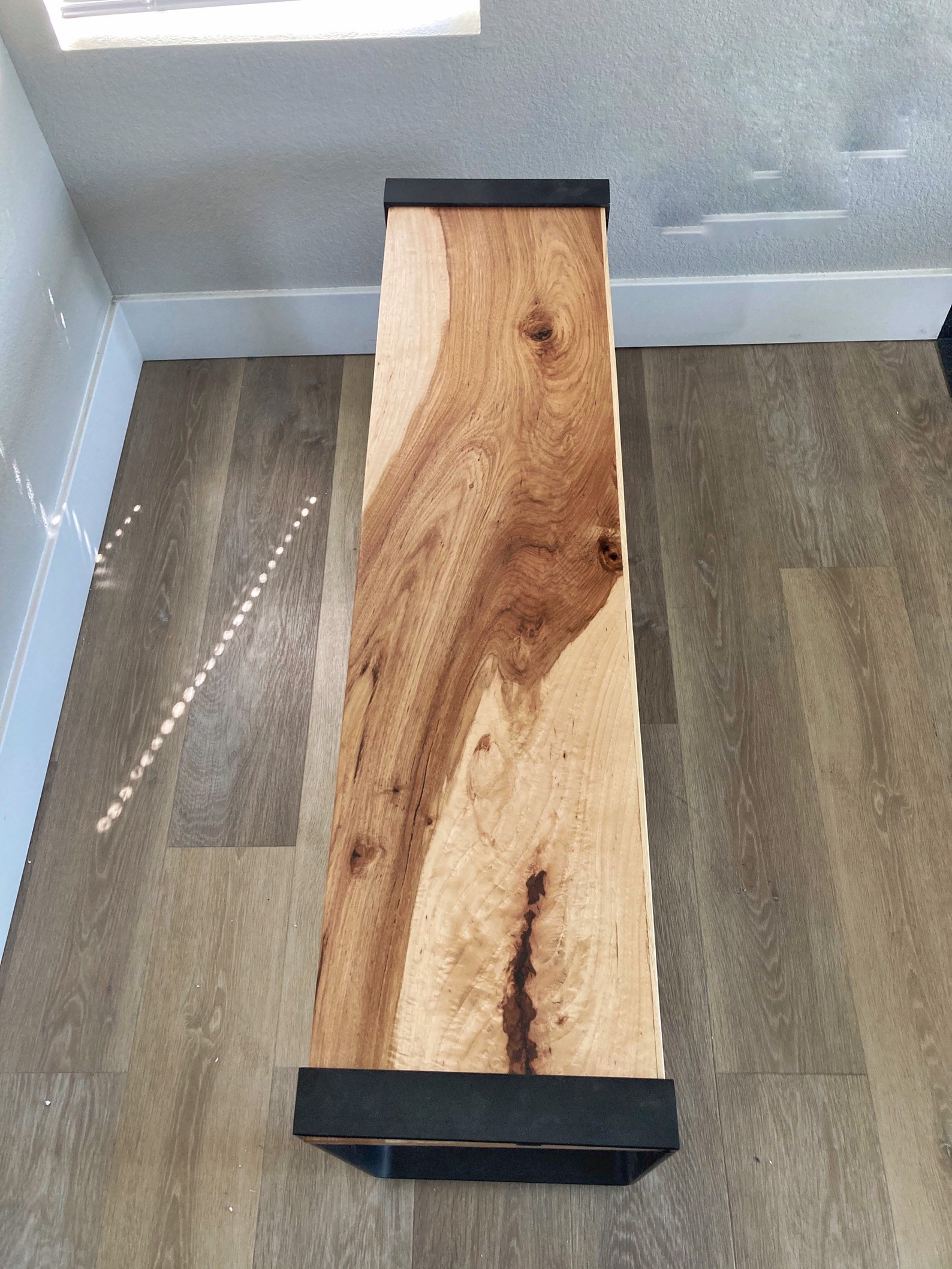 Industrial Hickory Bench - Etsy