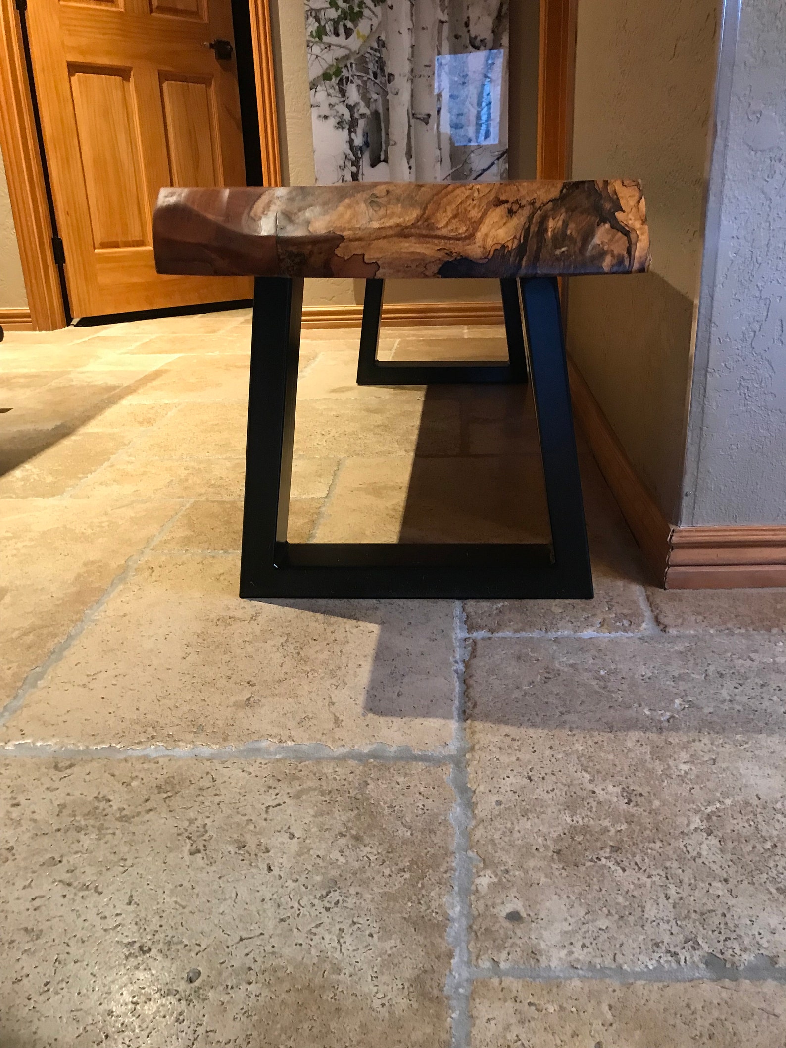 Live Edge Maple Bench - Etsy