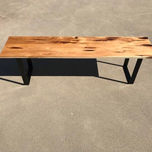 Modern Hickory Bench - Etsy