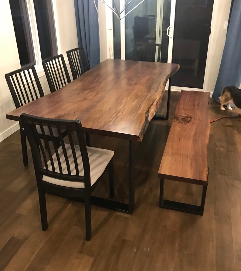 Live Edge Walnut Table - Etsy