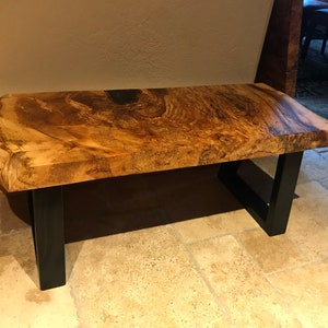 Live Edge Maple Bench - Etsy