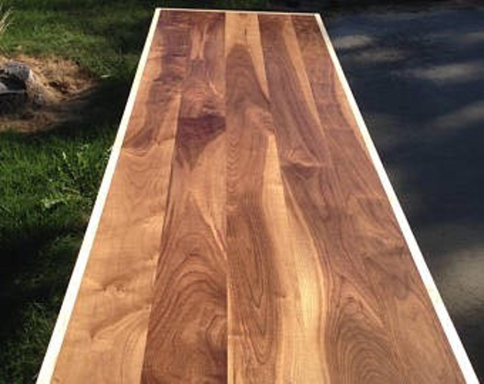 Modern Walnut/maple Desk - Etsy