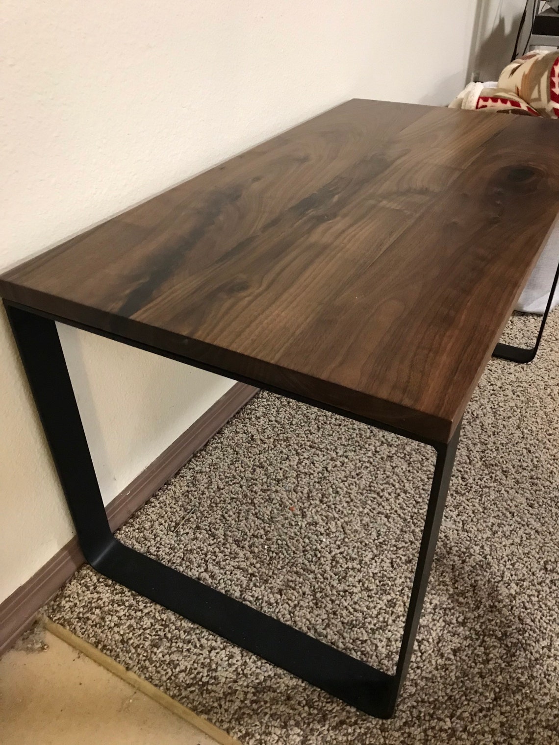 Modern Walnut Bench - Etsy
