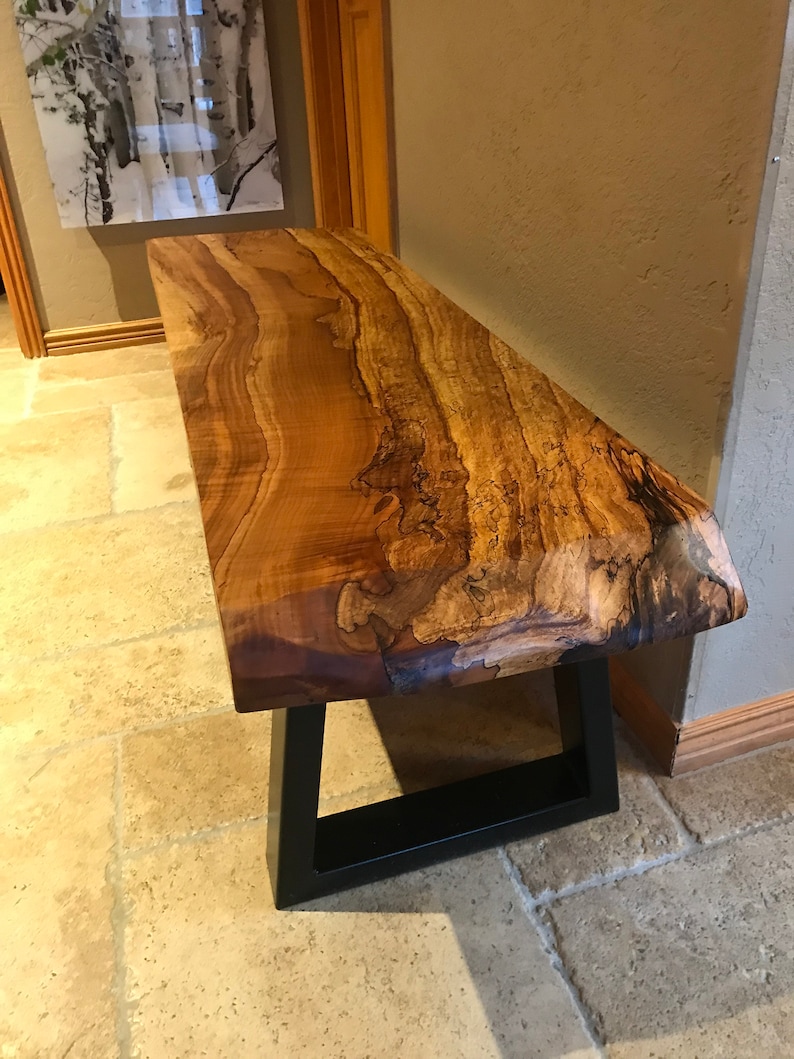 Live Edge Maple Bench | Etsy