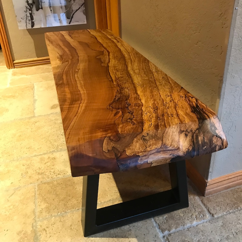 Live Edge Bench - Etsy