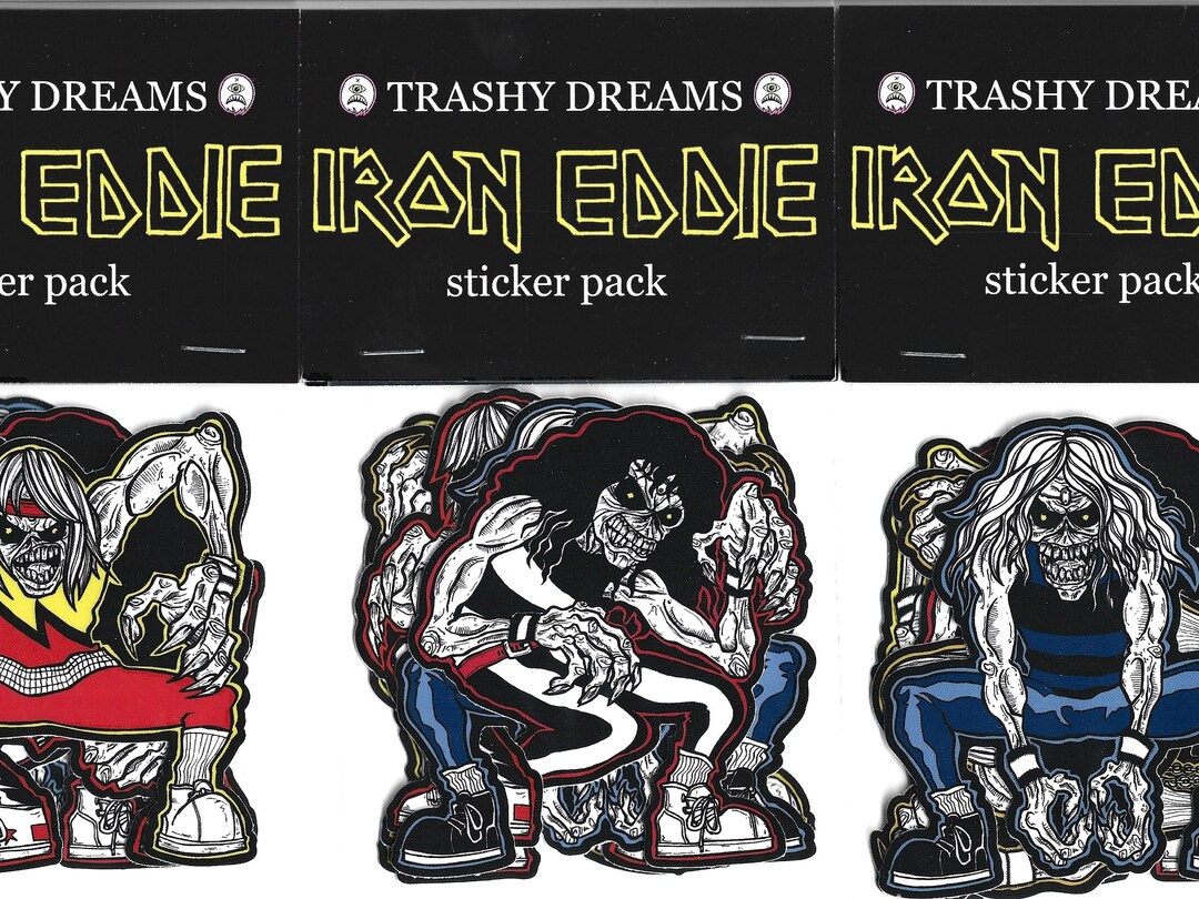 IRON EDDIE Iron Maiden Sticker Pack - Etsy