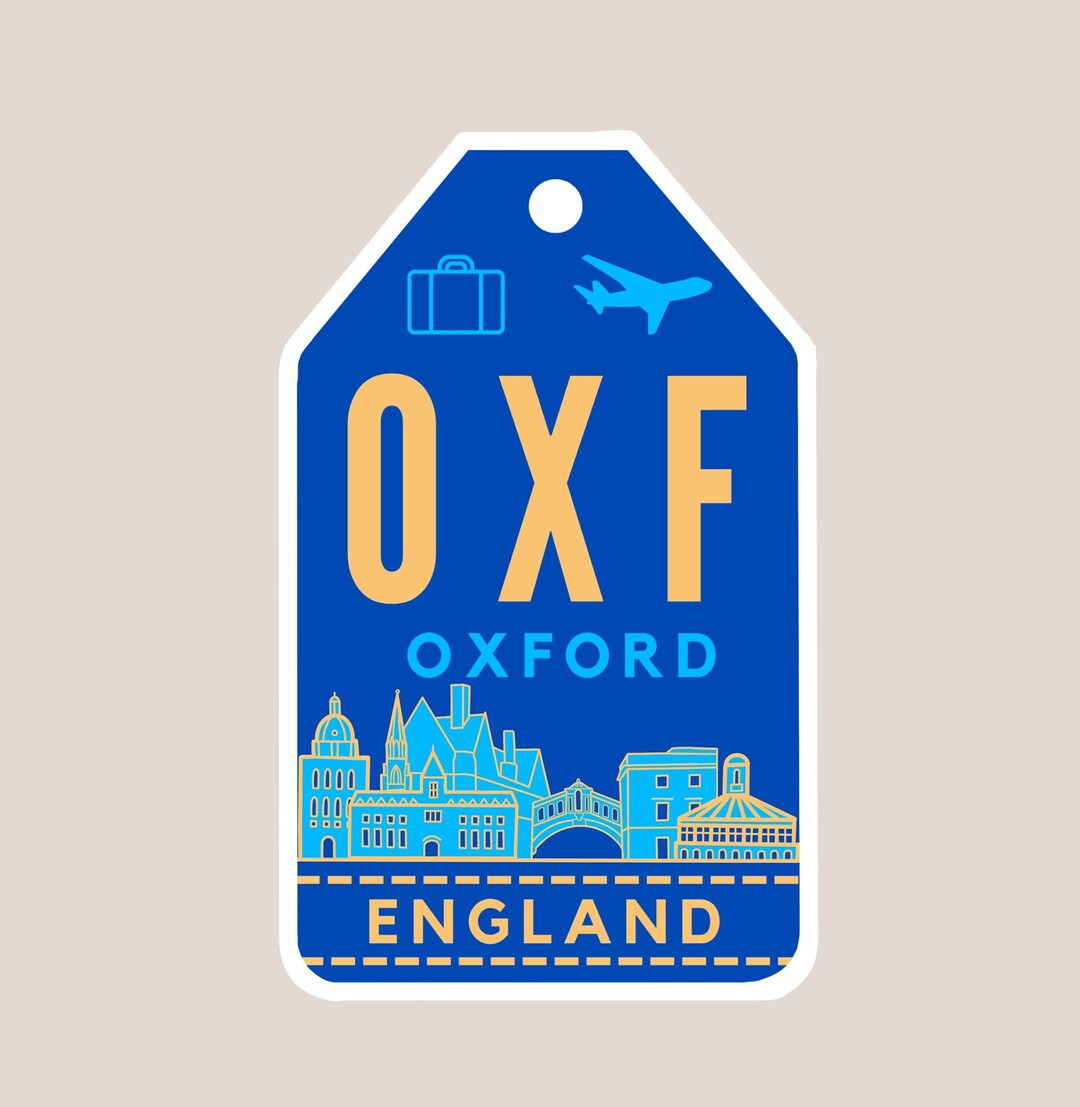 Oxford, England Sticker or Magnet / Travel Sticker / Matte Waterproof ...