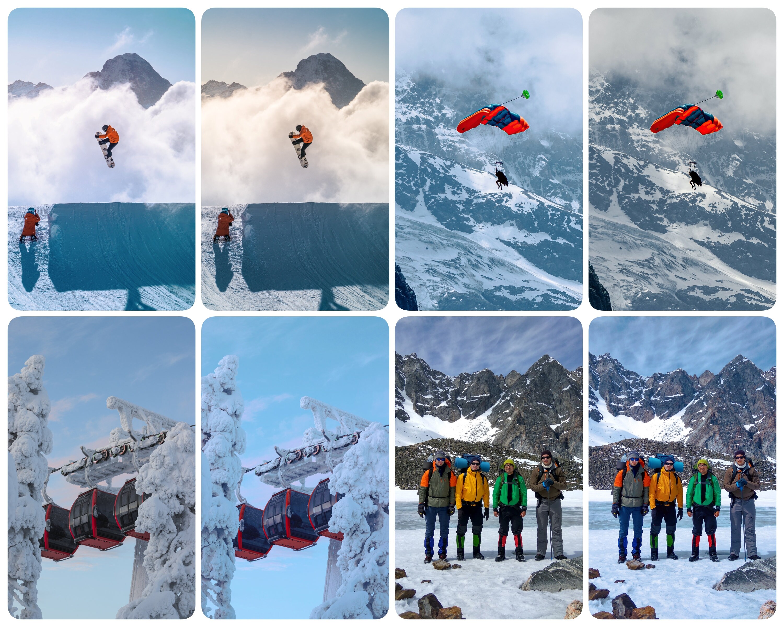 Snow Days Filter PSD, Photoshop Action, Photo Coloring, Photo Overlay ...