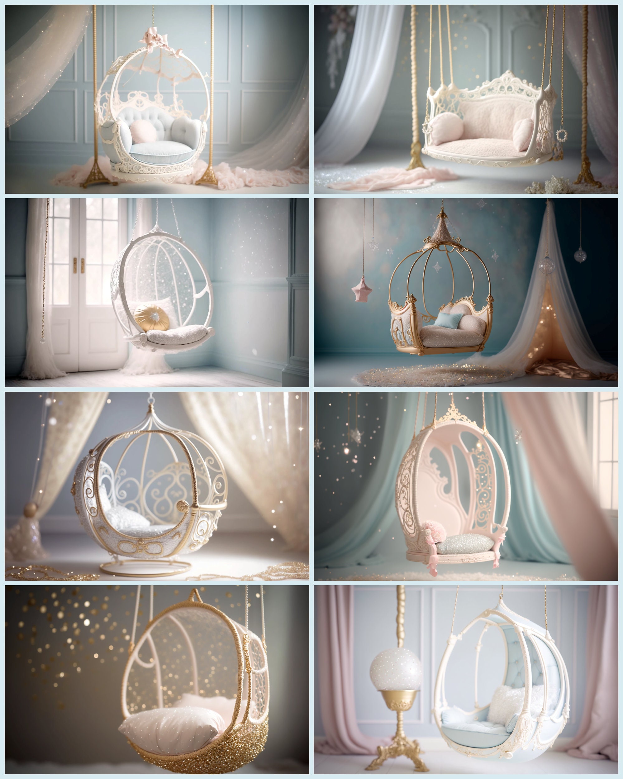 8 Princess Swing Natural Light DIGITAL Backgroundnewborn - Etsy
