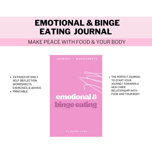 Binge Eating Worksheet - Etsy