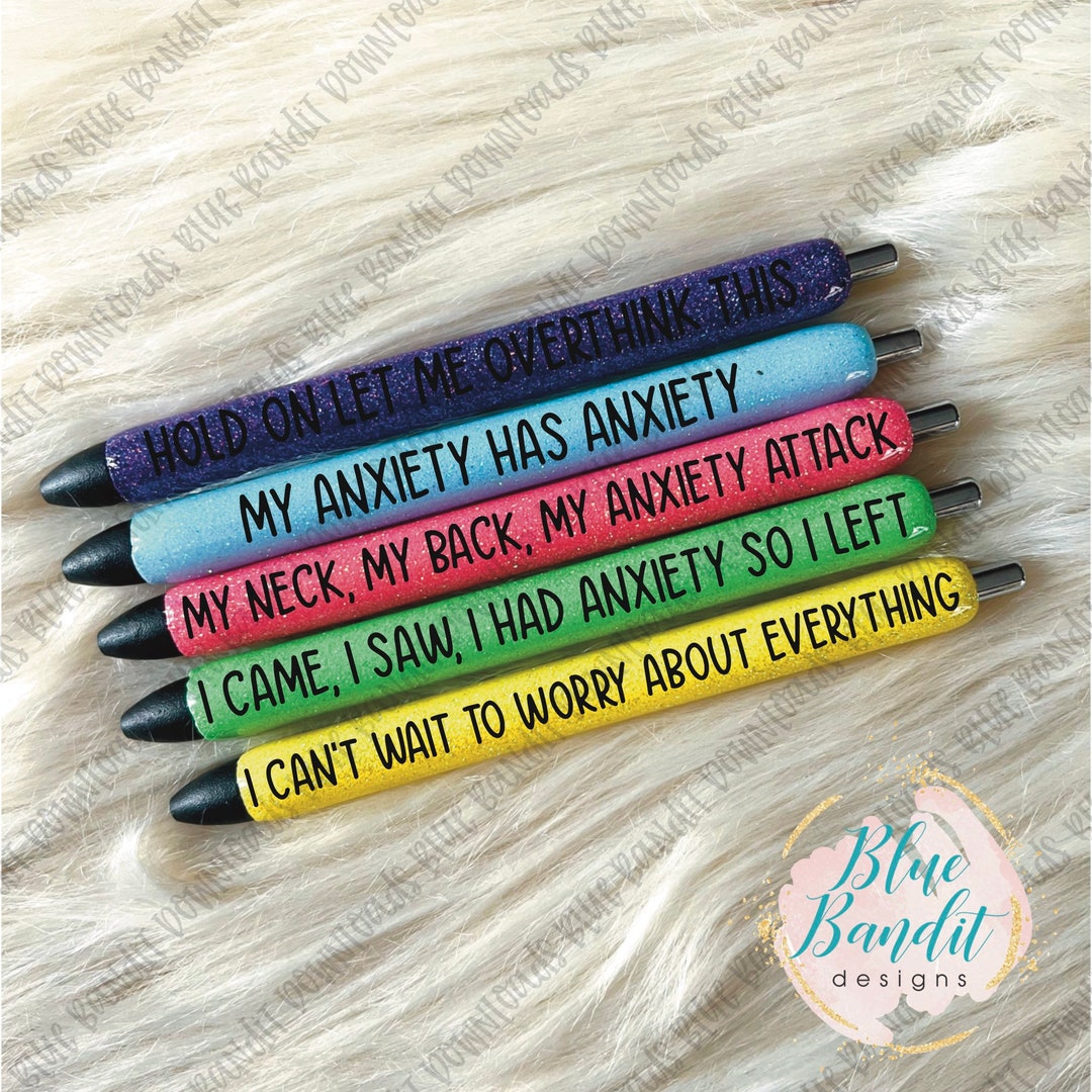 Glitter Pen, Custom Pen, Work Pen, School Pens, Anxiety Pen, Funny Pen ...