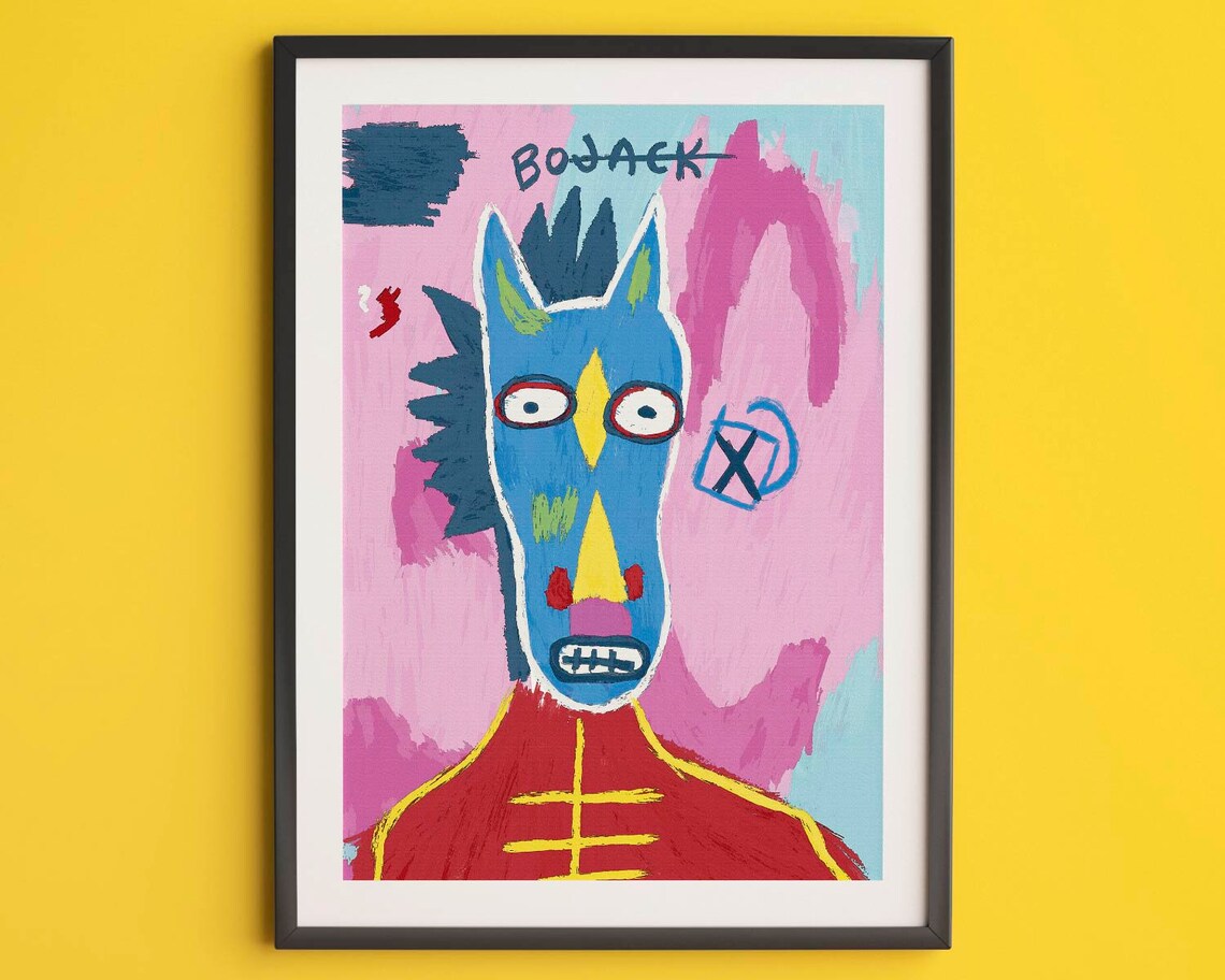 Bojack Horseman Art Poster Basquiat Print Gift for Her/him | Etsy